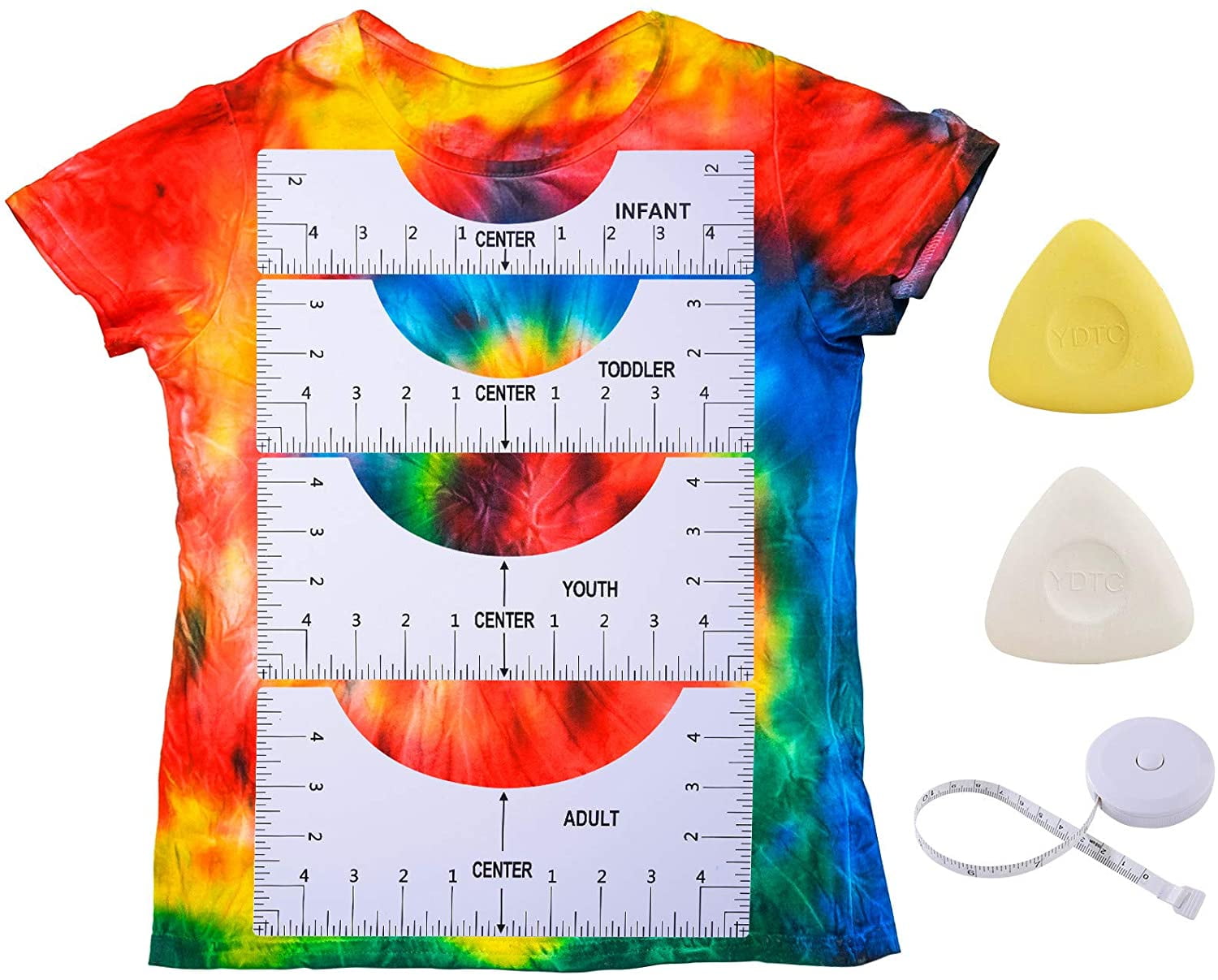 7Pcs T-Shirt Ruler Guide for Vinyl Alignment,T Shirt Rulers to Center,T ...