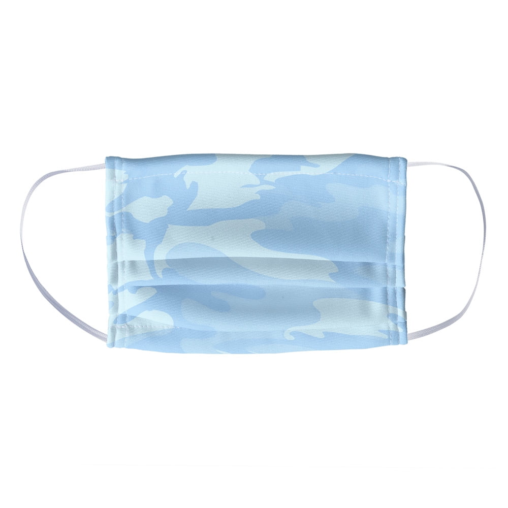 Camo Light Blue 1-Ply Reusable Face Mask Covering, Kids - Walmart.com