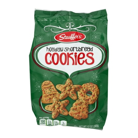 12oz Holiday Red & Green Shortbread Cookies - Walmart.com