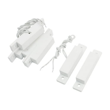 UITTG-3 Sets NO/NC Black Magnetic Switch Wiring Recessed Door Sensor ...