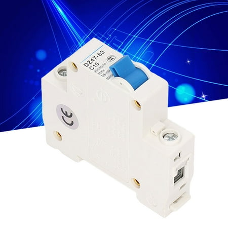 Spptty Miniature Circuit Breaker 1P Residual Current Isolator DIN Rail Mount 230V 400V 10A DZ47 ...