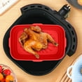 EDHITNR Foldable Air Fryer Basket Liner, Reusable Silicone Fryer ...