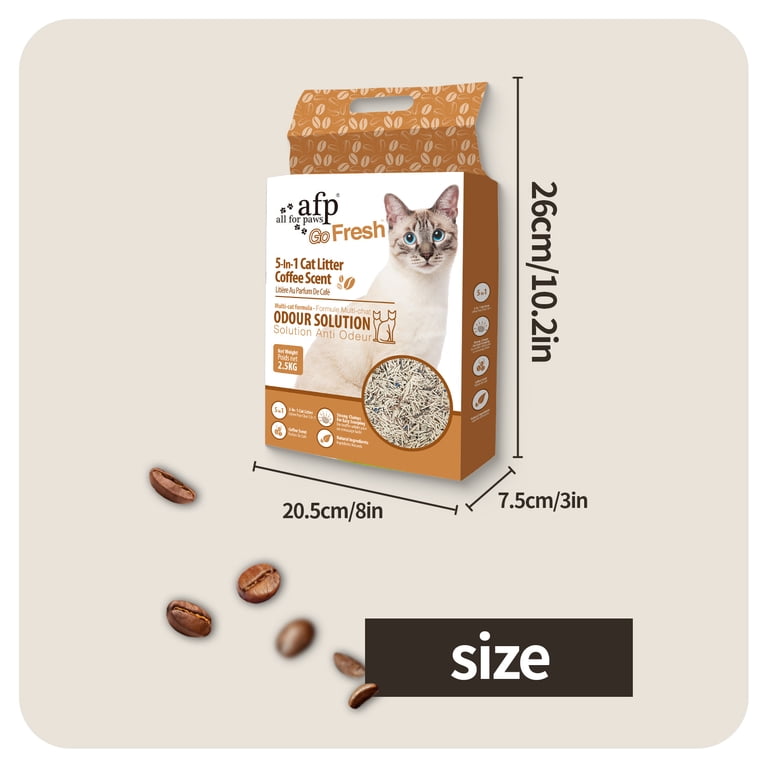 Pretty Litter Papai Natural Pea Tofu Cat Litter 5kg - Dust Free ...