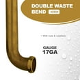 Highcraft 20244 Double Waste Bend for Tubular Drain Applications, 1-1/2 ...