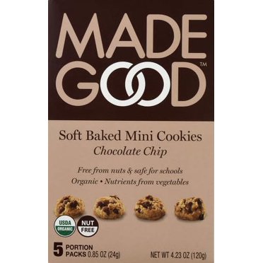 Made Good Organic Nut Free Soft Baked Mini Chocolate Chip Cookies, 4.25 ...