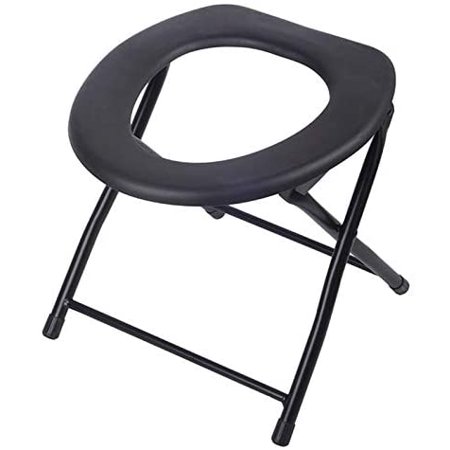 Portable Camping Toilet Seat Folding Travel Toilet Commode Chair, The ...