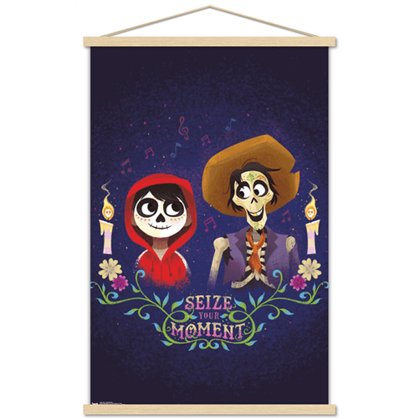 Disney Pixar Coco - Remember Me Wall Poster with Magnetic Frame, 22.375 ...