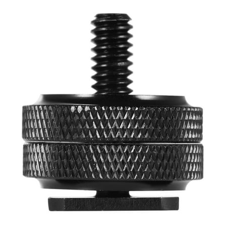 Double Nut Flash Mount Adapter Speedlite Accessory 1/4" Thread Screw ...