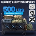 Kovryx Collapsible Wagons Carts Foldable, 500lbs Heavy Duty Folding ...
