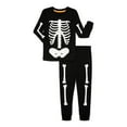 Halloween Toddlers Glow In the Dark Skeleton Pajama Set by Way to ...