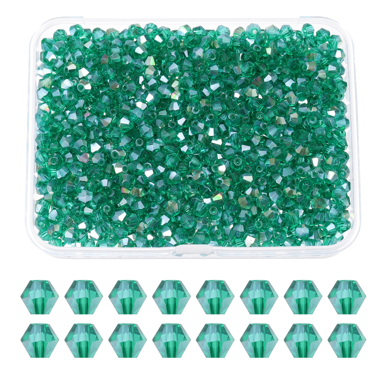 Click here for Uxcell 1000pcs 4mm Bicone Glass Crystal Beads  Fac... prices
