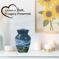 VALERASH Mountain Small Memorial Urns for Adult Male - Keepsake Grey ...
