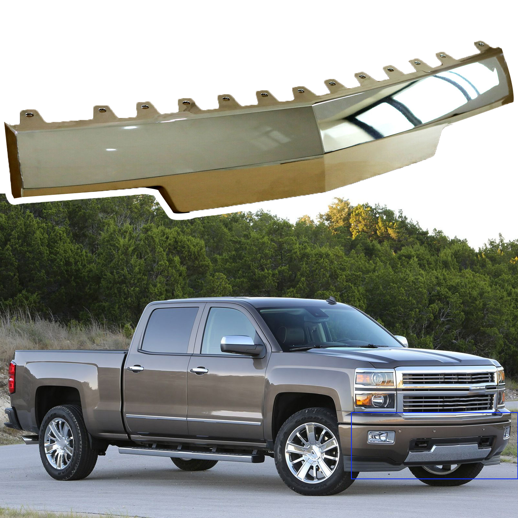 LABLT Front Skid Plate CAPA for Chevy Chevrolet Silverado 1500 Truck 14 ...
