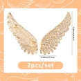 2Pcs Angel Wings Brooch Pins Wing Alloy Rhinestone Brooches Platinum ...