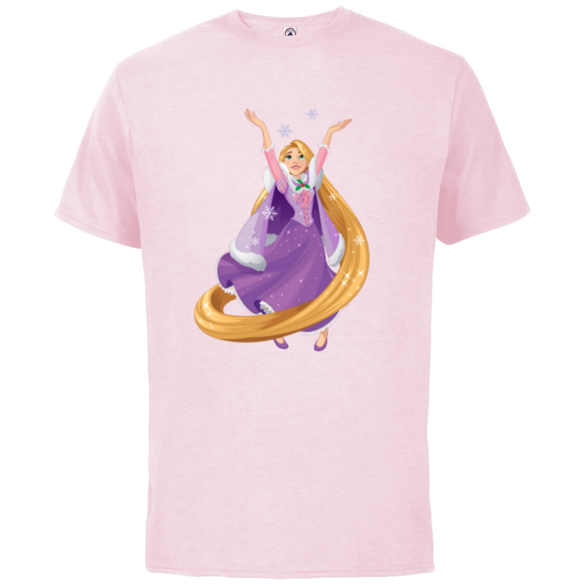 Disney Tangled Princess Rapunzel Holiday Short Sleeve Cotton T Shirt