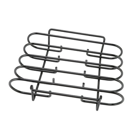 4 Rows Durable Iron Rib Rack, Rib Rack For Gas Smoker Or Charcoal Grill ...