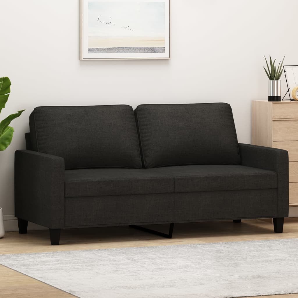 Click here for Vidaxl 2-Seater Sofa Black 140 Cm Fabric 140 Cm prices