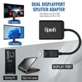 DisplayPort to Dual DisplayPort 8K MST Adapter - Walmart.com