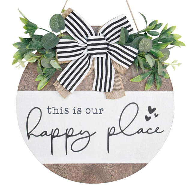 Wall Hanging Decorative Wooden Welcome Sign for Front Door This is My ...