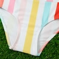Girls' Two Piece Swimsuit With Vertical Stripe Triangle Bottoms Rash ...