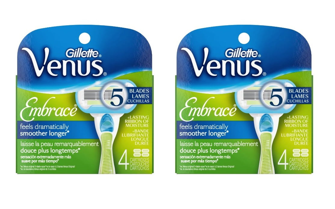 Gillette Venus Embrace Refill Blades, 4 Ct (Pack of 2) | Walmart Canada