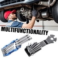 7-in-1 Folding Hex Key Set CRV Steel Metric Allen Wrench Multi-Tool for ...