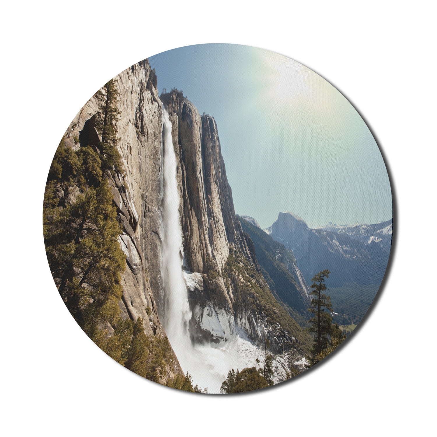 Yosemite Mouse Pad for Computers, Yosemite Falls Mountain Sunshine ...