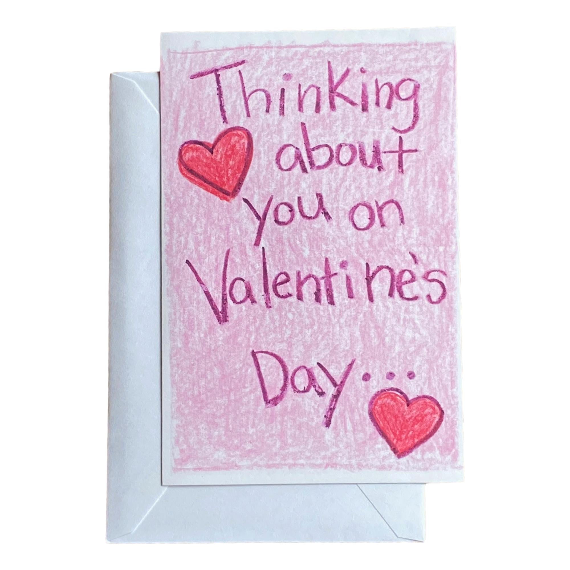 Valentine's Day Greeting Card for Kids - Thinking about you on ...