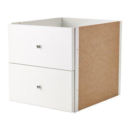 Ikea Kallax Shelving Units Insert with Door (2 Drawer, White) - Walmart.ca