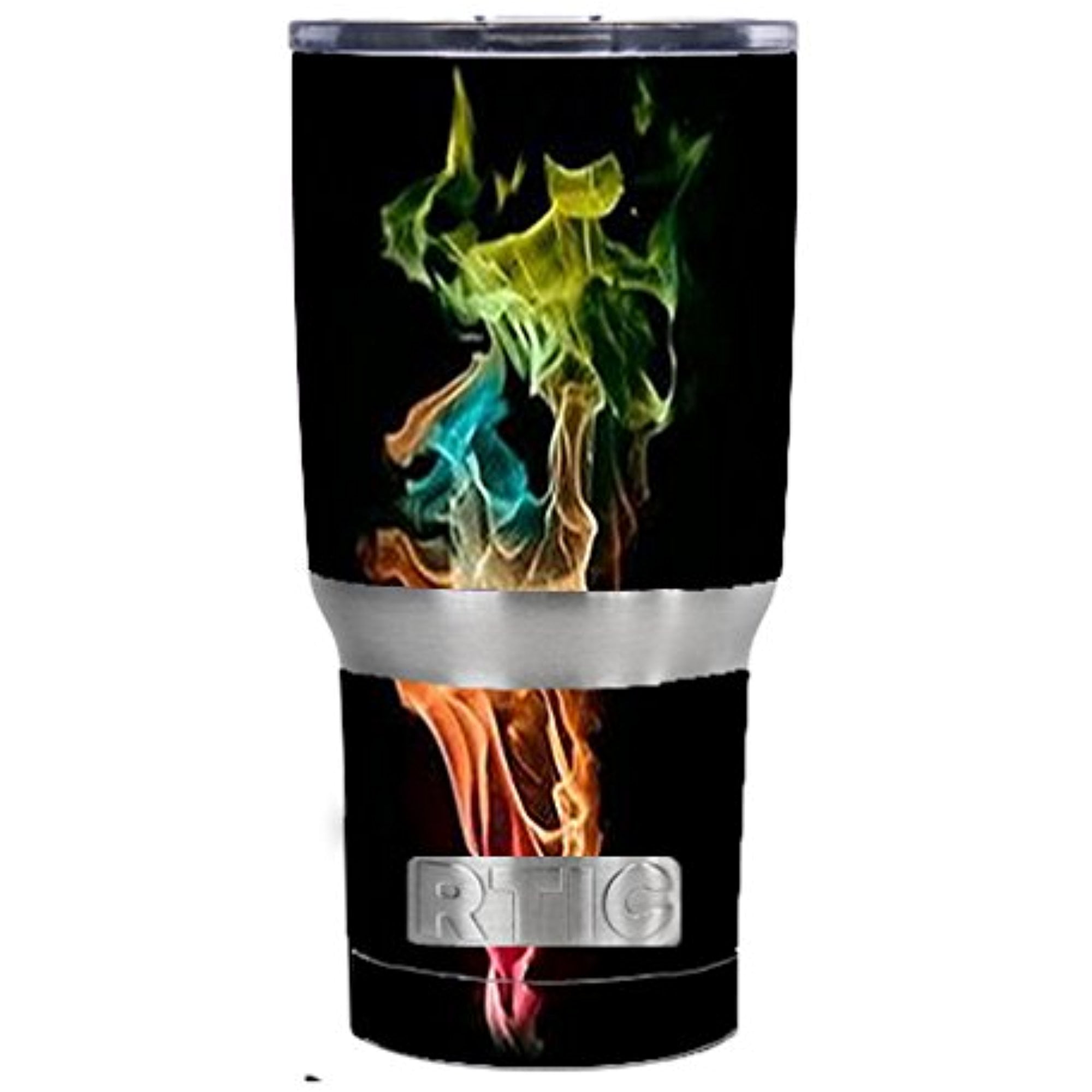 Skin Decal Vinyl Wrap for RTIC 20 oz Tumbler Cup (6-piece kit) stickers ...