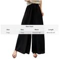Ailaofu Women's Summer Polka Dot Striped Wide Leg Pants Elastic High ...