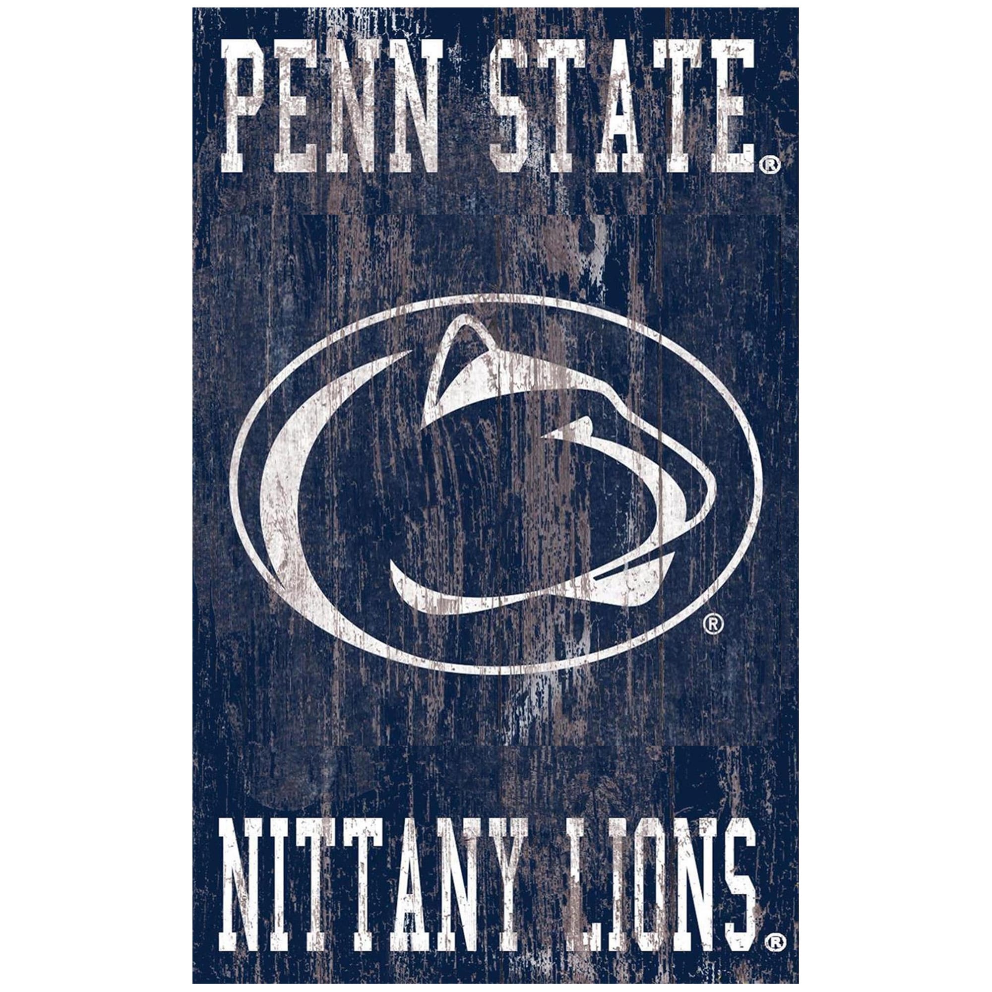 Penn State Nittany Lions 11'' x 19'' Heritage Distressed Logo Sign ...