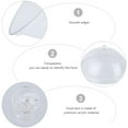 KALLORY 1Set Clear Acrylic Round Food Cover Tent 14 Inches For ...