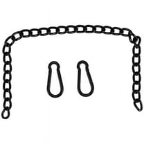 Steel Hanging Chair Chain with 2 Carabiners, Heavy Duty Porch Swing ...