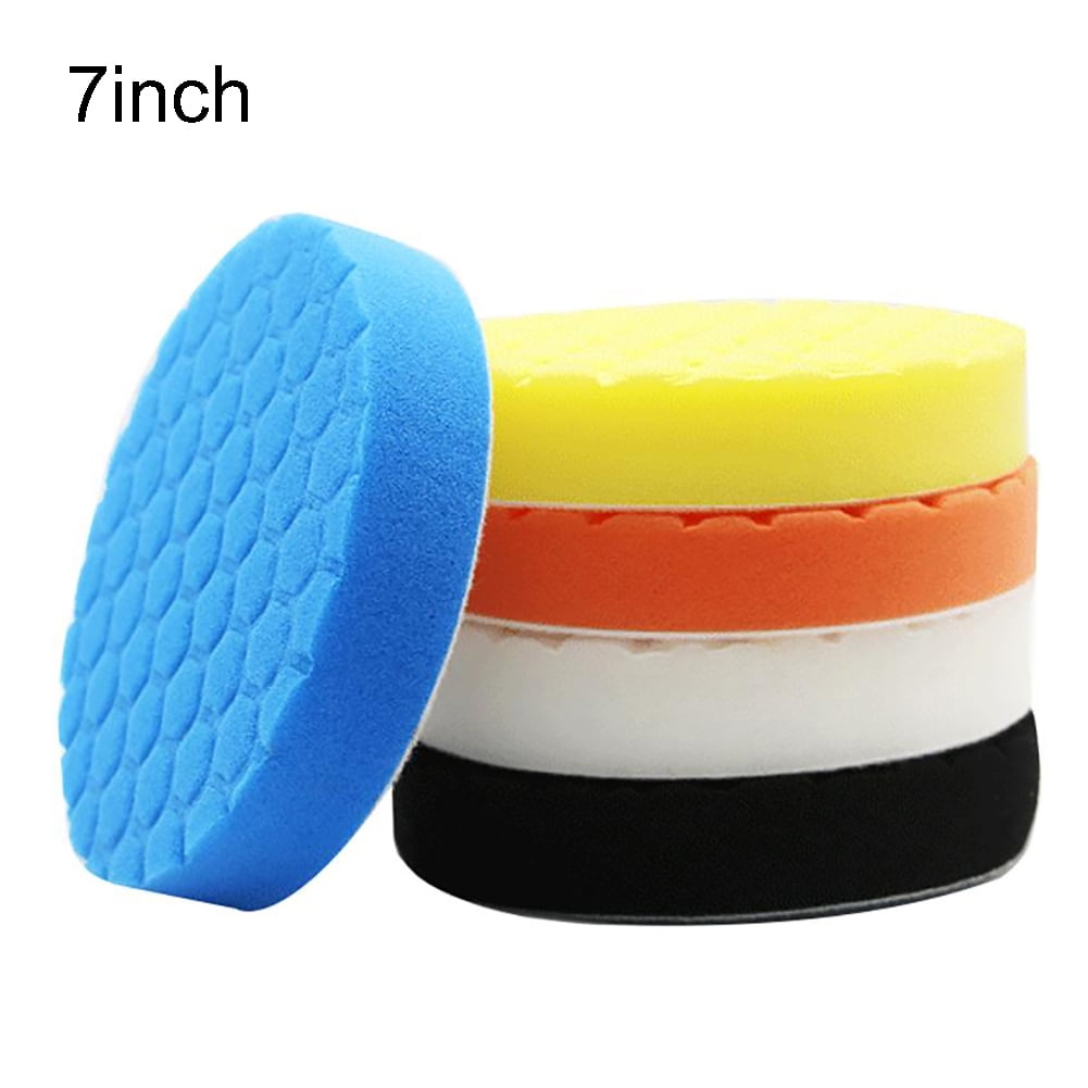 5Pcs 7 inch Car Auto Body Care Round Sponge Buffing Polishing Waxing ...