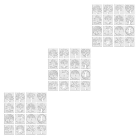 tredstone 16piece ABS Made Painting Stencils Round And Smooth Lines For ...