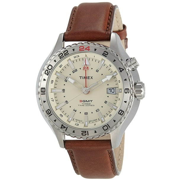 Timex Leather Mens Watch T2P426 - Walmart.com