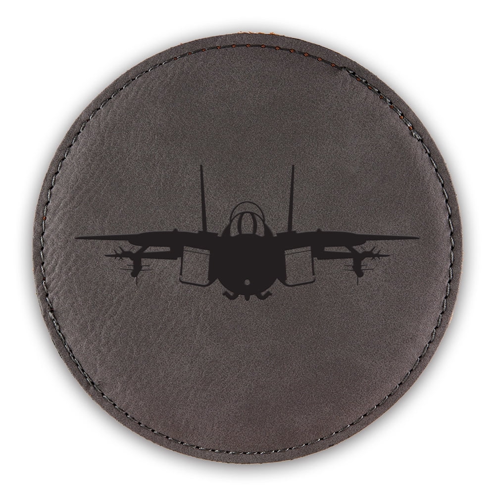 F-14 Tomcat Coaster Laser Engraved Leatherette - Round Coasters - Many ...