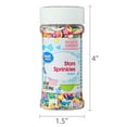 Great Value Rainbow Stars Sprinkles 2.1 oz Bright Multicolored Star and ...