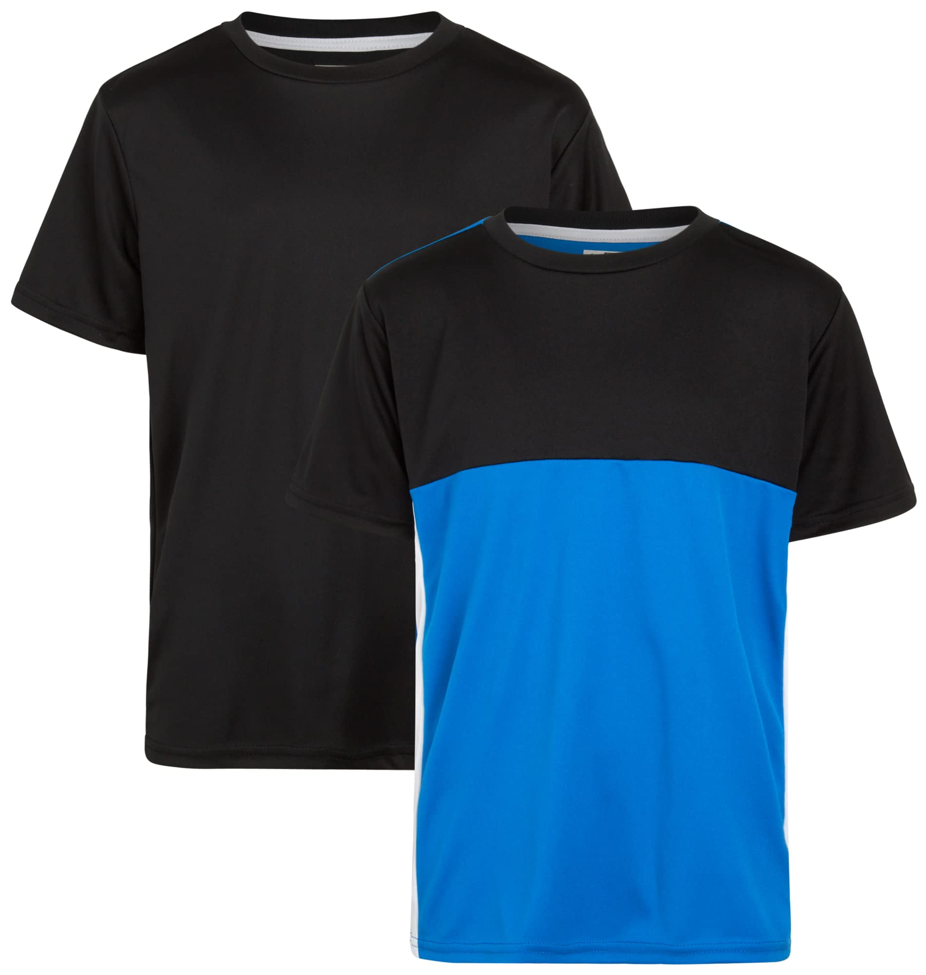 RBX Boys' Athletic T-Shirt - 2 Pack Active Performance Dry-Fit Sports ...