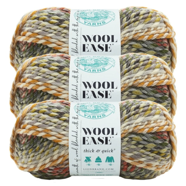 Lion Brand Yarn Wool-Ease Thick and Quick Coney Island Classic Super ...