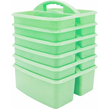 Teacher Created Resources Slate Blue Plastic Storage Caddy, Pack of 6 ...