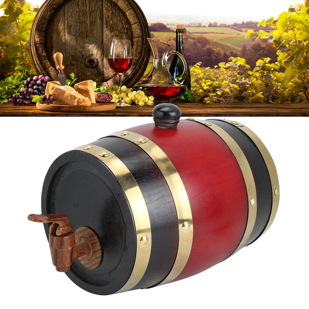 Mini Tonneaux en Bois Tonneau de Chêne, Tonneau de Vin, 1,5l pour la ...