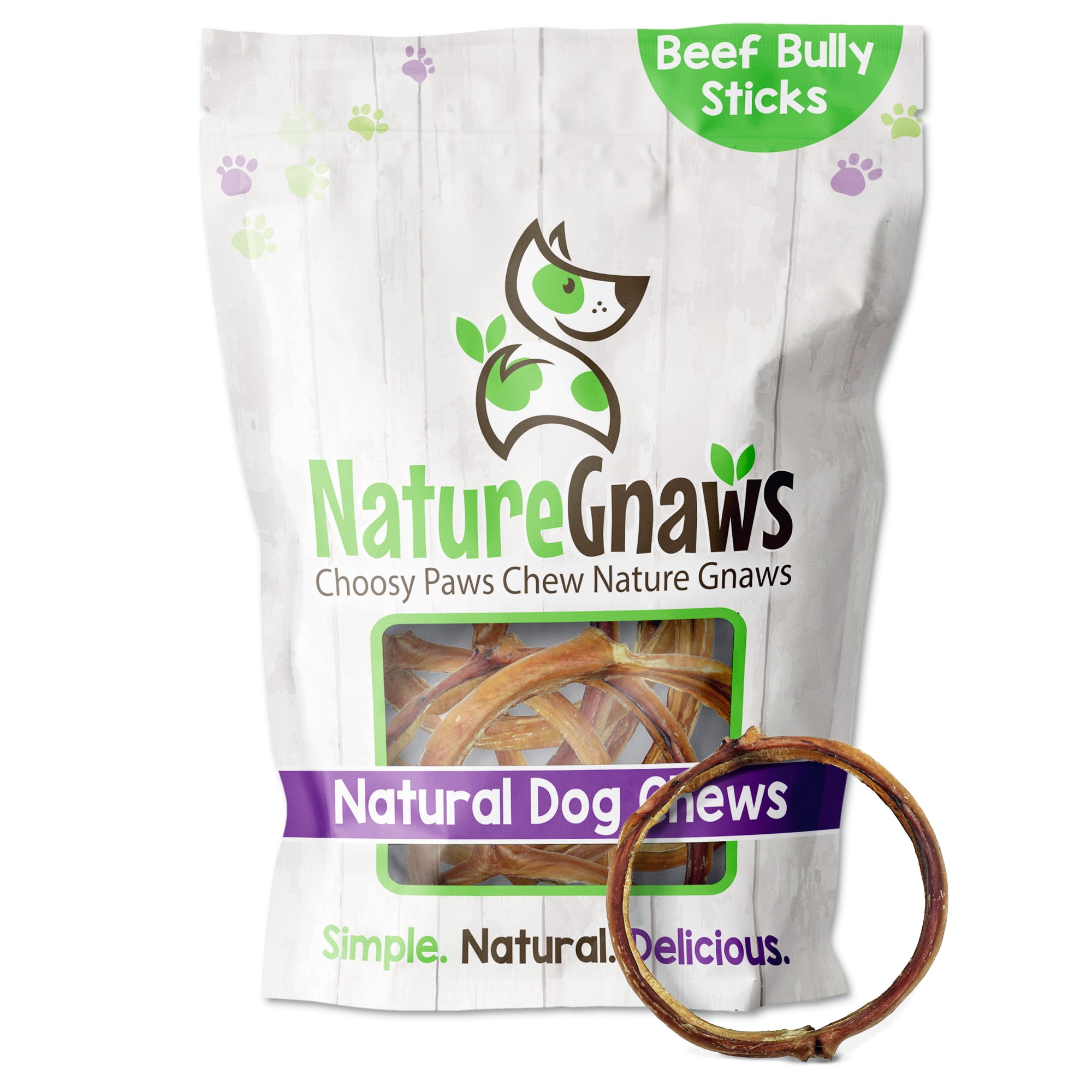 Nature Gnaws Natural Bully Stick Rings Dog Chews (10 Count) - Walmart.com