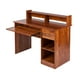 OneSpace 50-LD0101 Essential Computer Desk with Hutch and Keyboard Tray ...