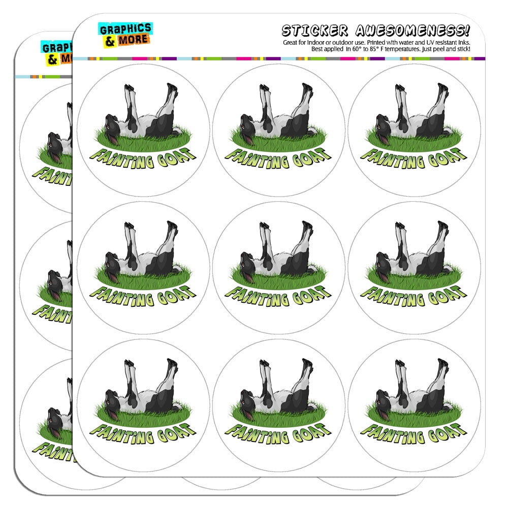Fainting Goat Myotonic 2" Scrapbooking Crafting Stickers - Walmart.com