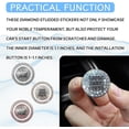 2PCS Rhinestone Push Start Button Cover Bling Car Accessories for Women ...