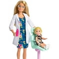 Barbie Dentist & Toddler Patient Doll Set, Blonde, Playset for Career ...