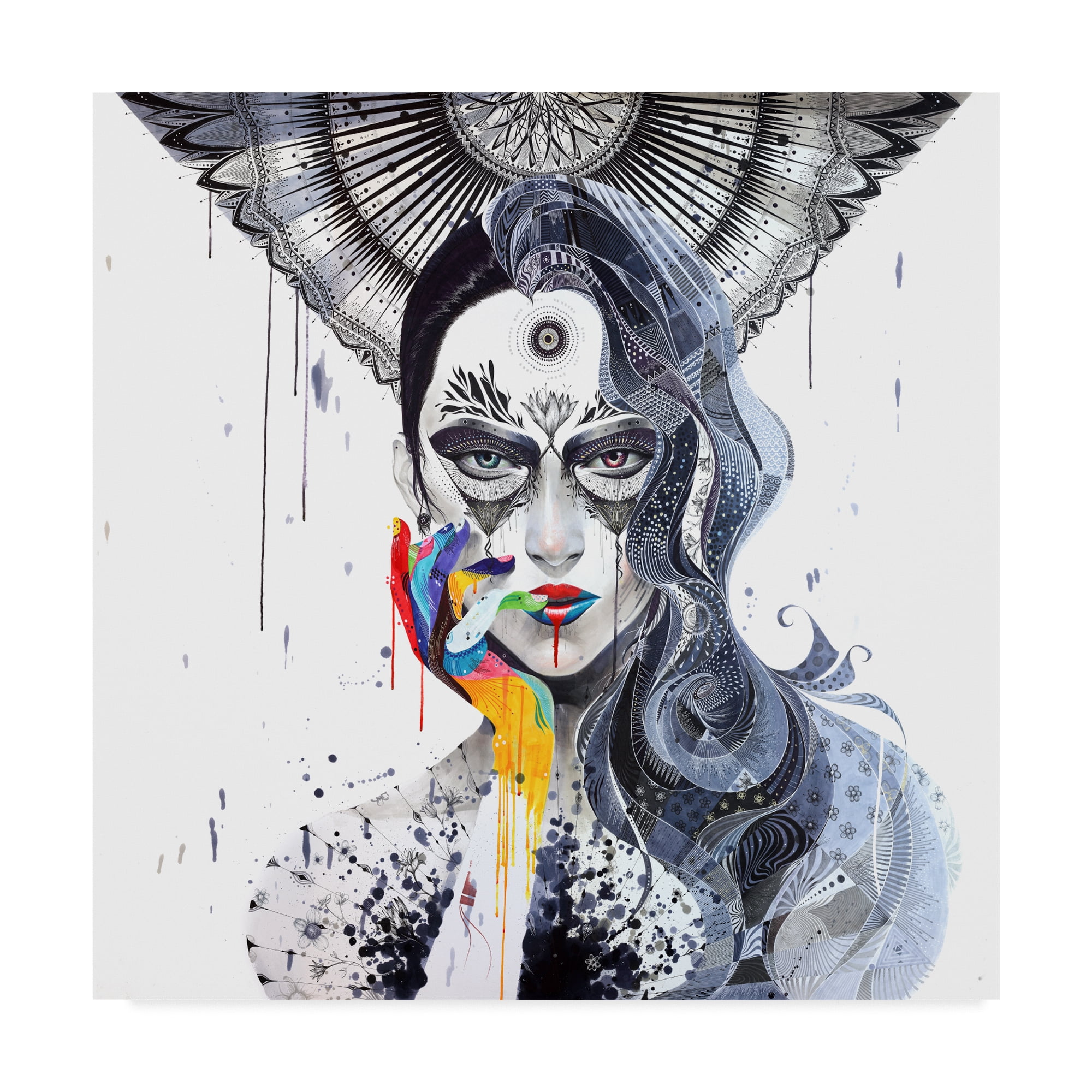 Trademark Fine Art 'Janus' Canvas Art by Minjae - Walmart.com