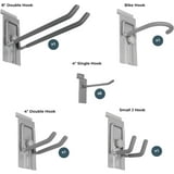 CrownWall PVC SlatWall Panels Garage Organizer Wall Mount with 10-pc ...